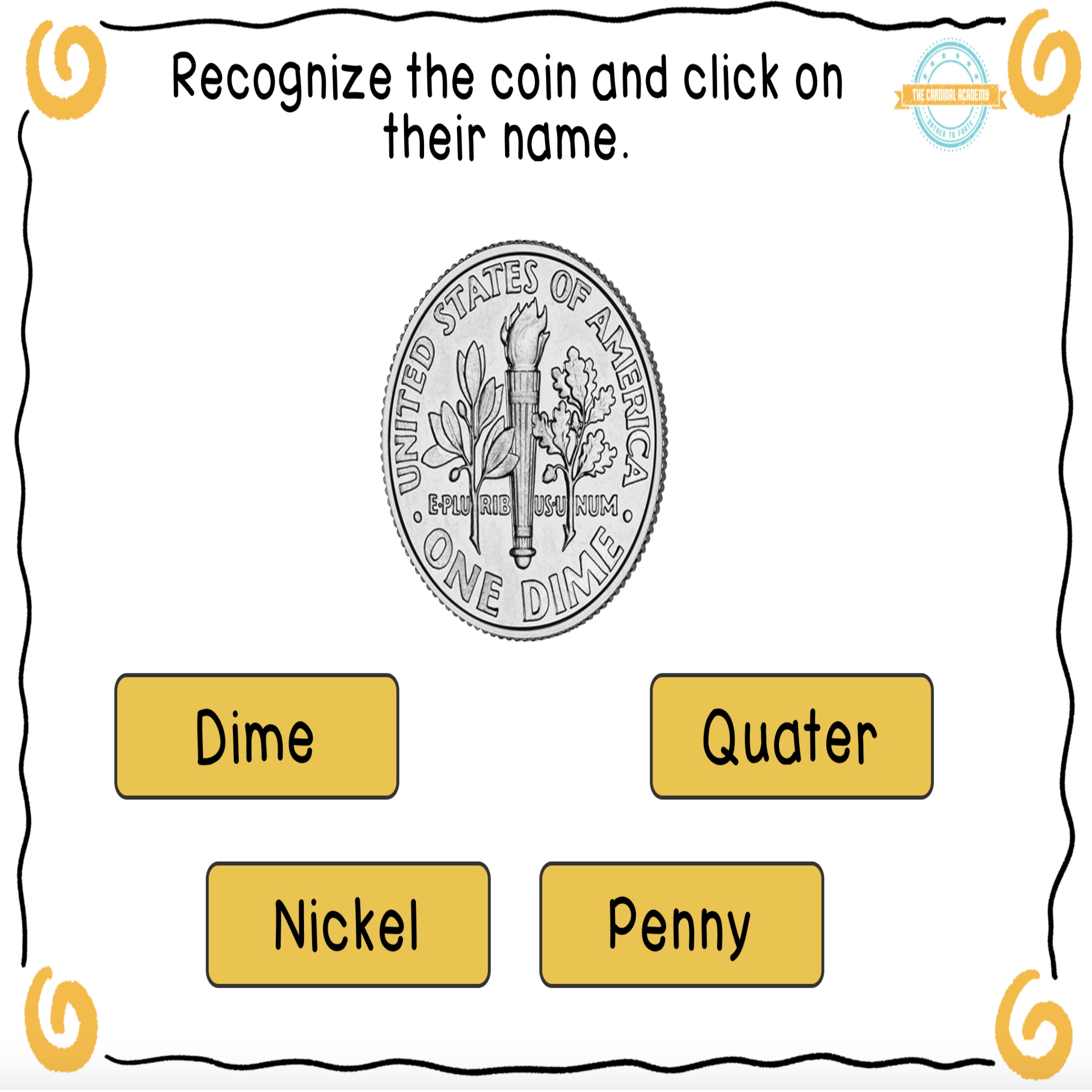 Identify Coins And Their Values Worksheets